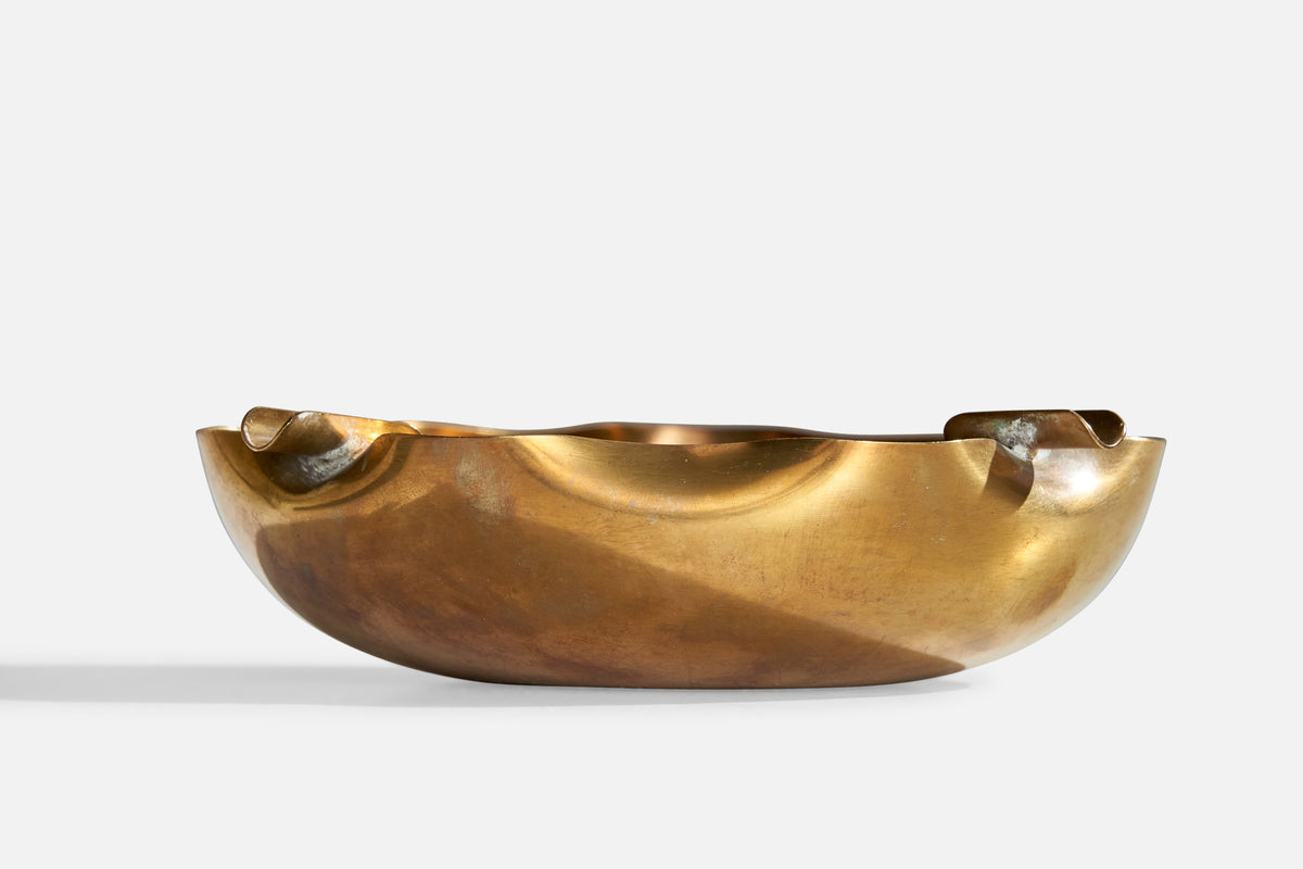 Italian Designer, Ashtray, Brass, Italy, 1950s – PRB
