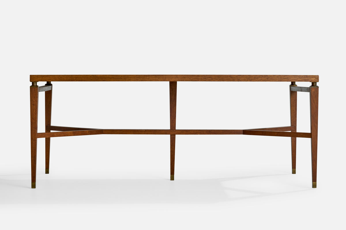 Holabird and Root, Dining Table, Oak, Brass, USA, 1934 – PRB