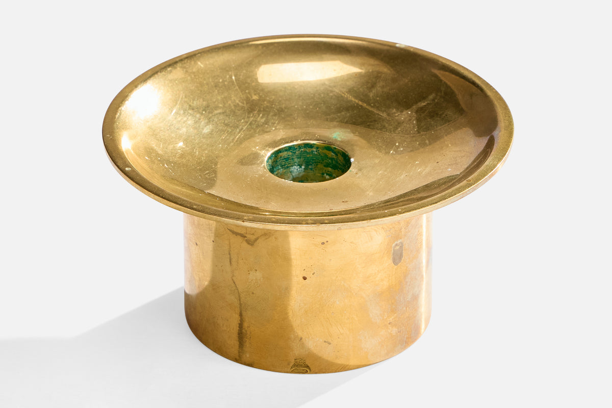 Scandia Present, Candlesticks, Brass, Sweden, 1970s – PRB