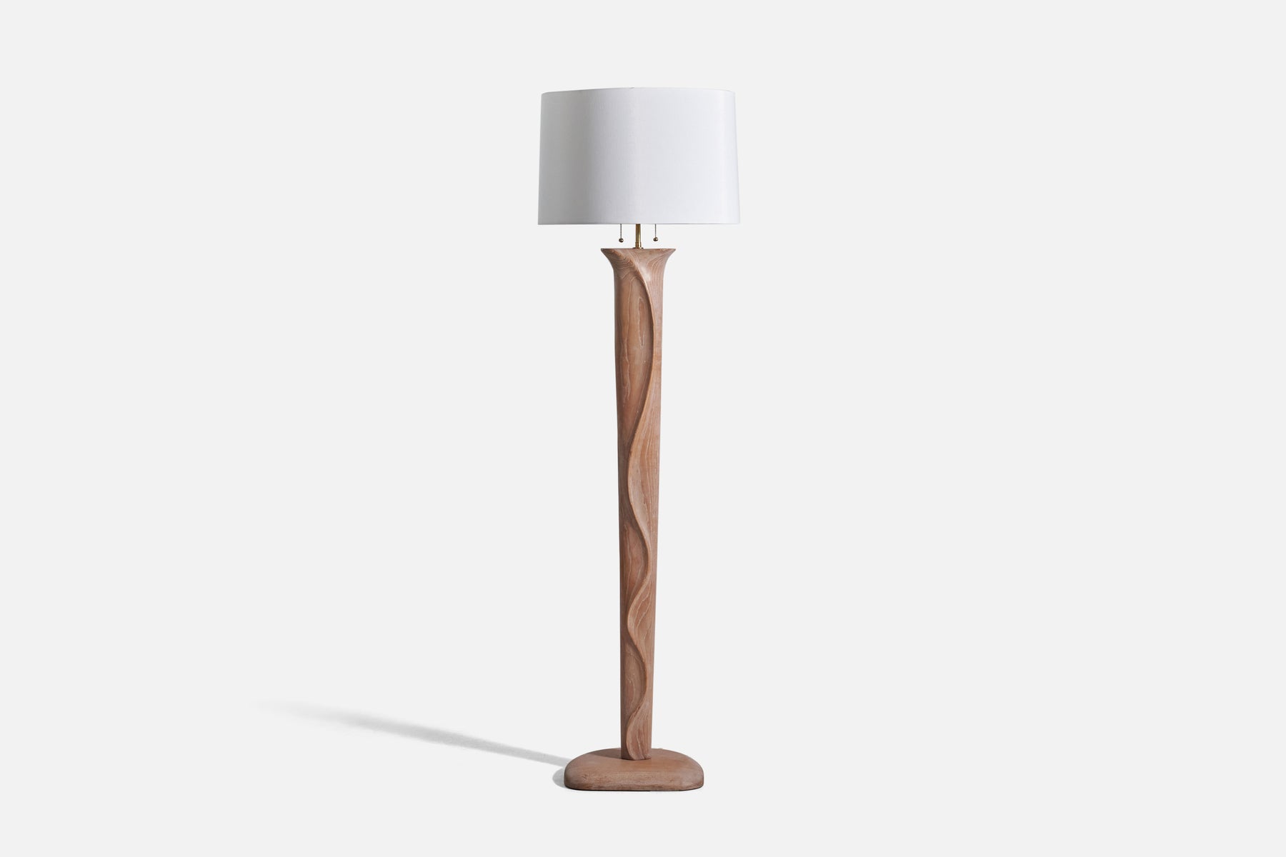 Yasha Heifetz, Floor Lamp, Cerused Oak, USA, 1960s – PRB