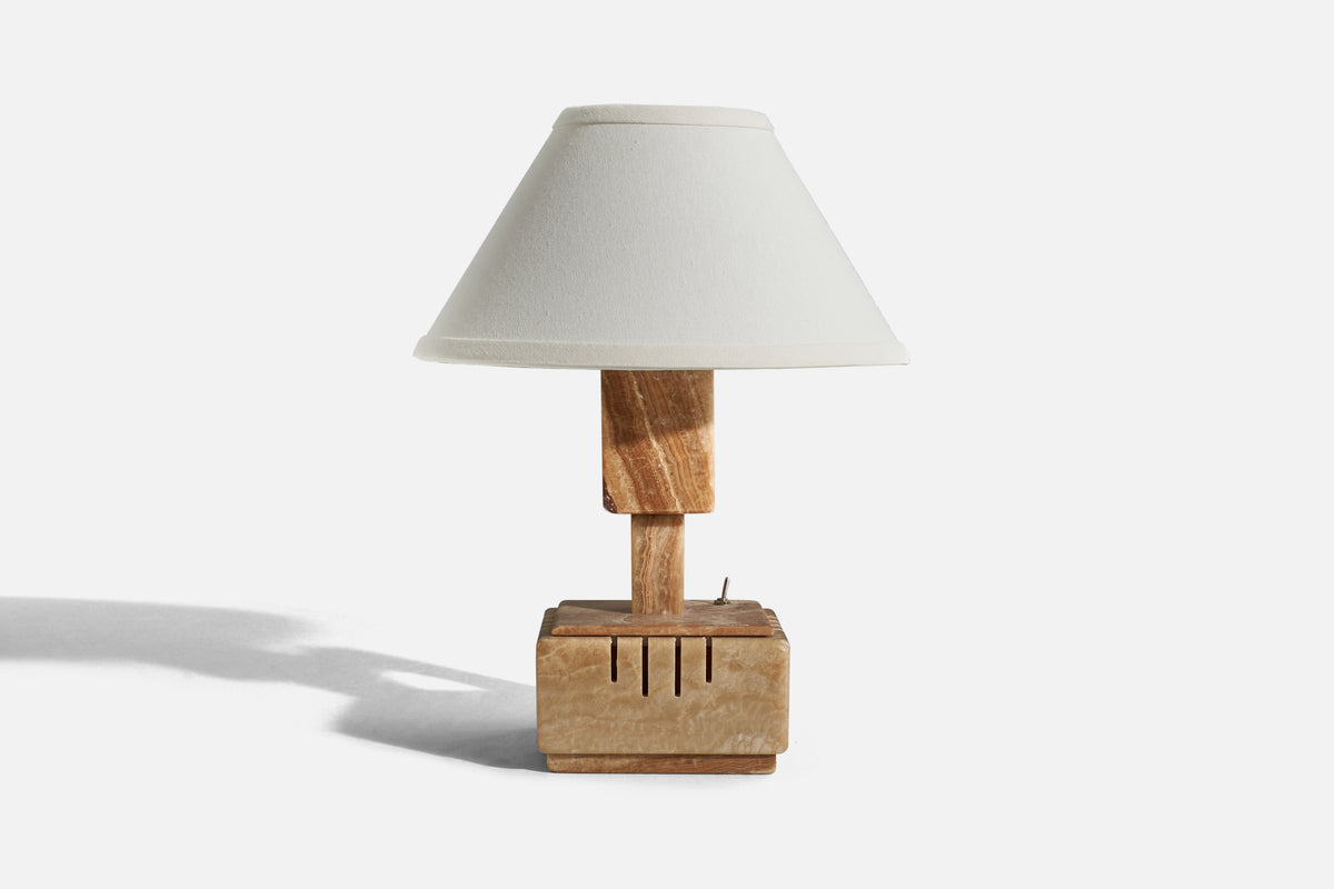 Italian Designer, Table Lamp, Marble, Italy, 1970s – PRB