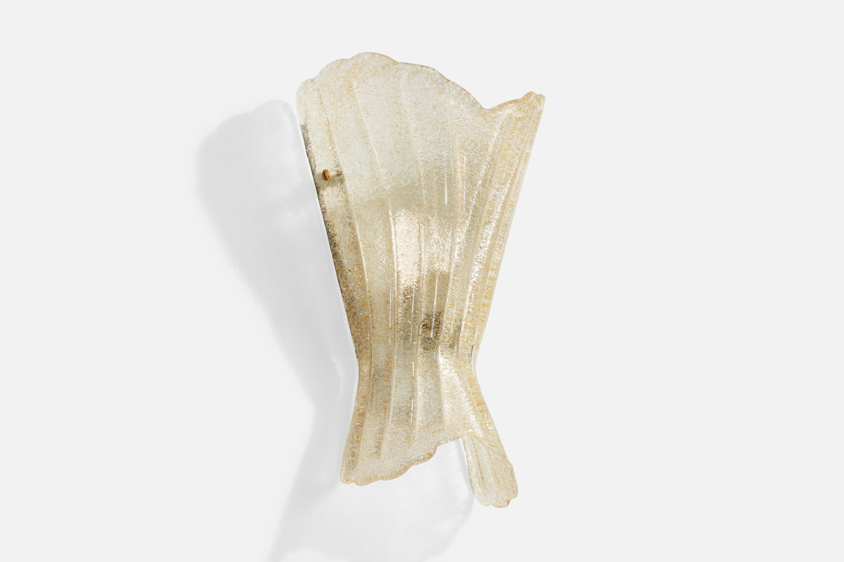 French Designer, Wall Lights, Glass, France, 1970s – PRB