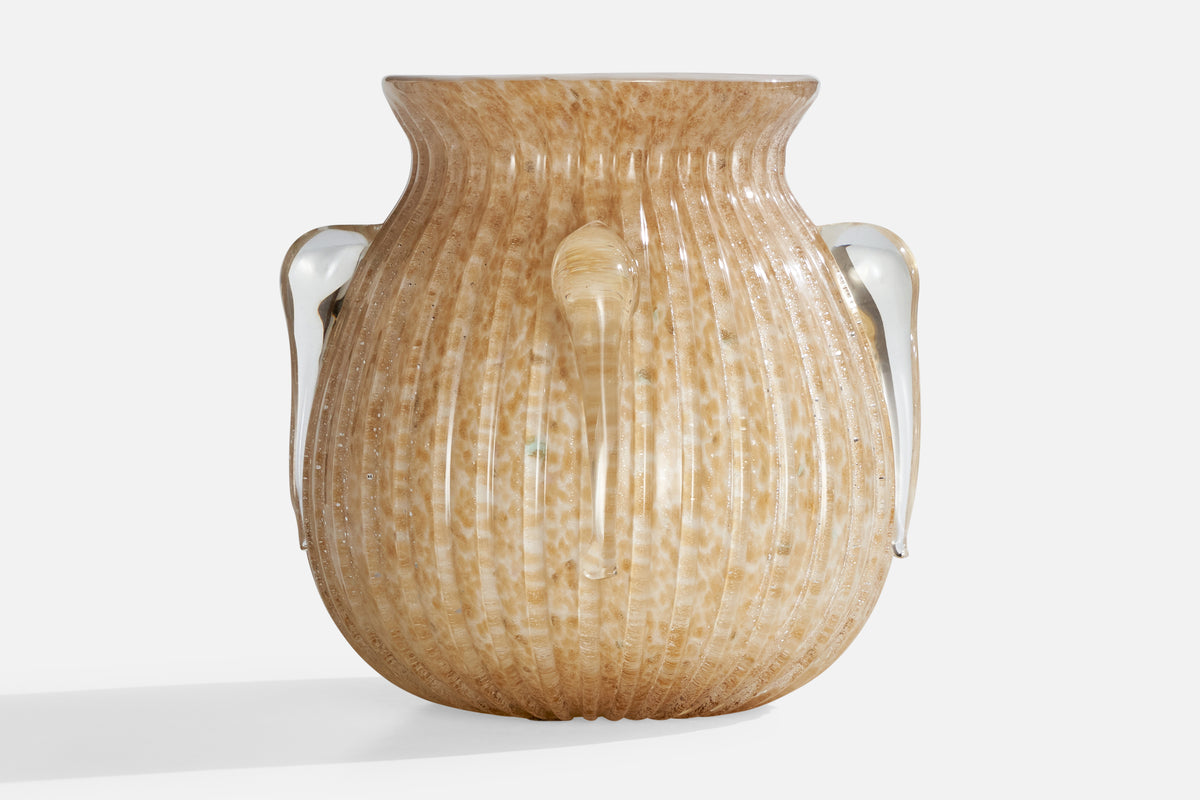 Italian Designer, Sizable Vase, Murano Glass, Italy, 1970s – PRB
