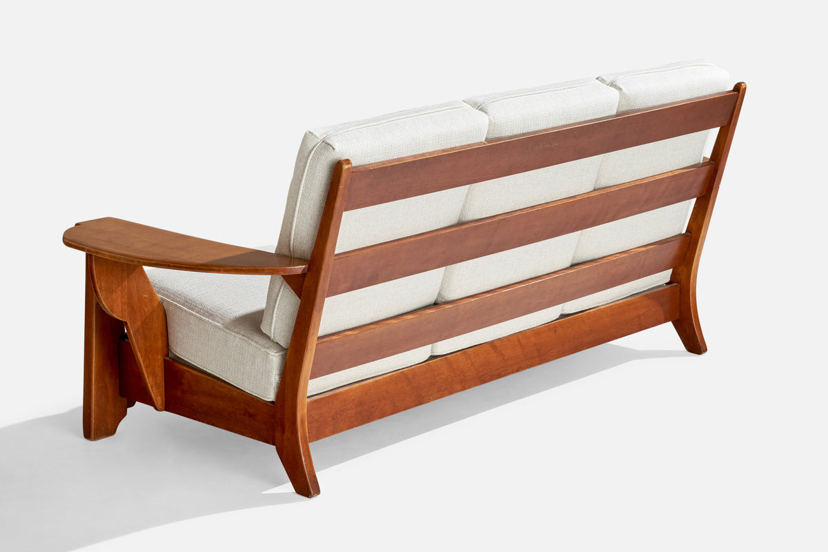 Cushman Furniture, Sofa, Wood, Fabric, USA, 1940s – PRB